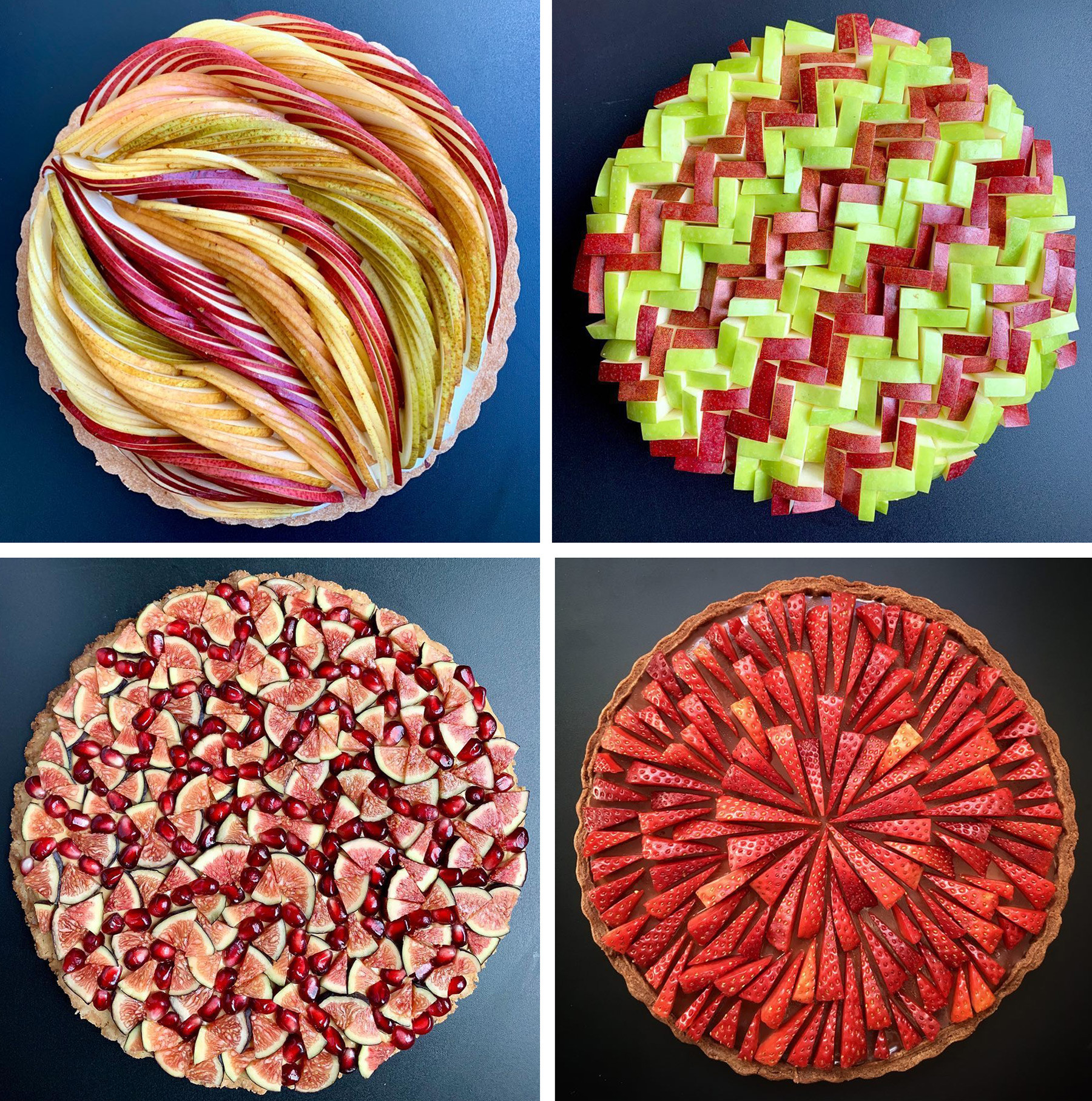 Dazzling Gradients and Geometric Designs Baked into New Pies and Tarts ...
