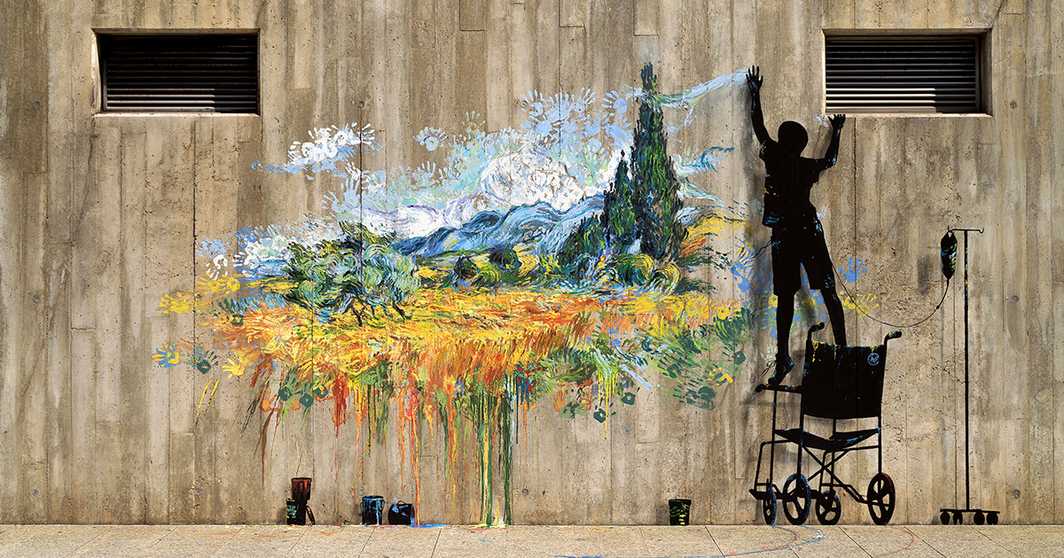 Strength: Pejac Honors Spain’s Health Workers with a Moving Trio of ...